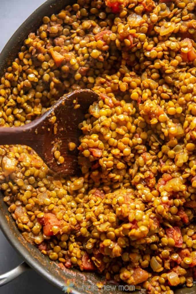 Easy Indian Lentils | Indian Lentil Curry -- Whole New Mom