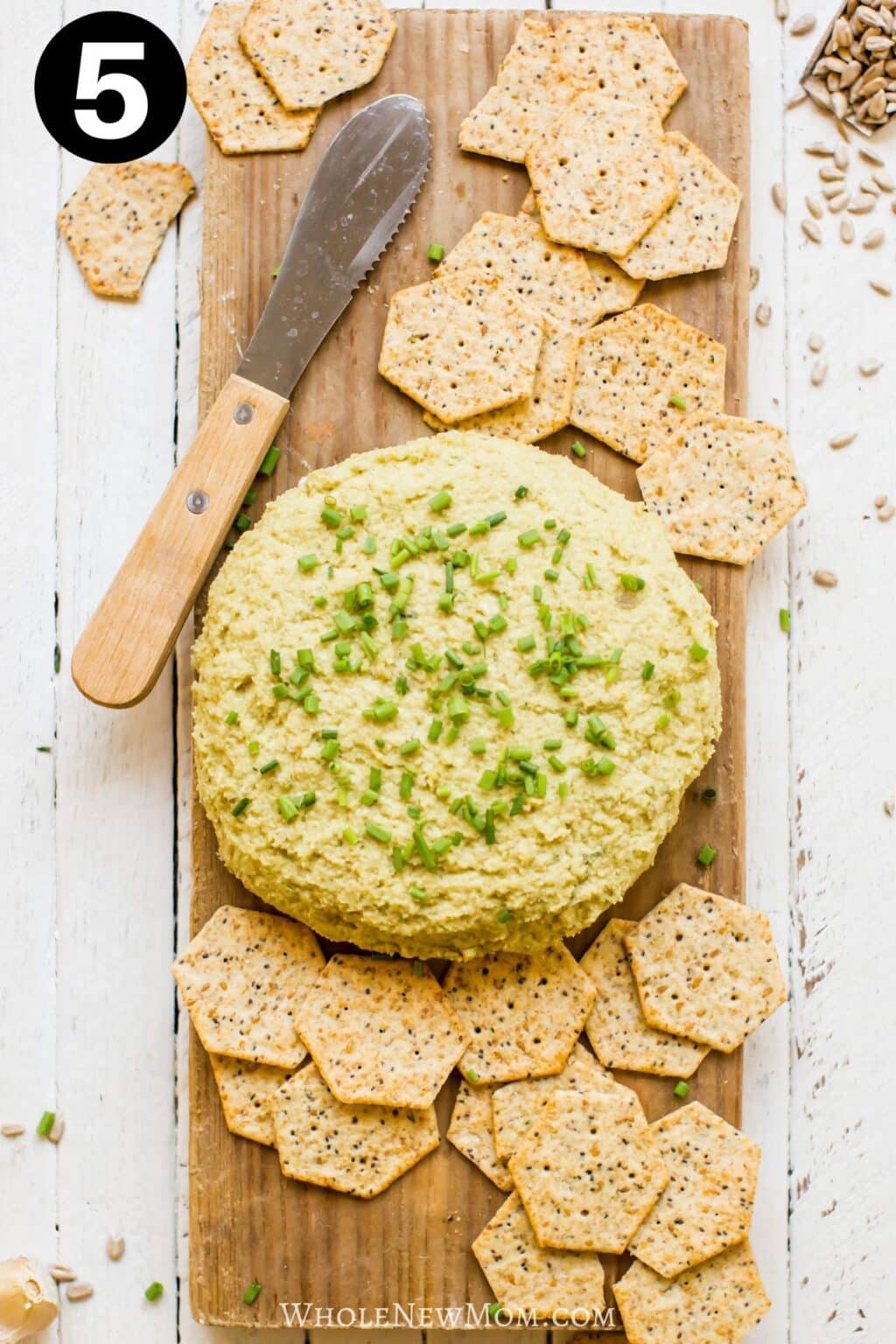 Garlic & Chive Vegan Sunflower Seed Cheese Recipe
