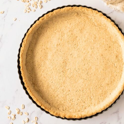 Super Easy Oat Flour Pie Crust — Gluten free with Vegan Option