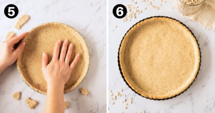 Super Easy Oat Flour Pie Crust — Gluten free with Vegan Option