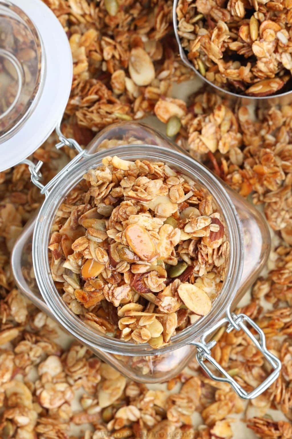 Sugar-Free Granola Recipe With Almonds and Orange Zest